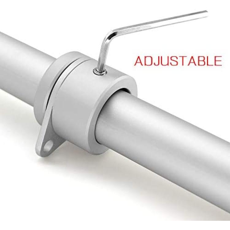 HOOPLE Aluminum Alloy Flagpole Mounting Rings Set for 1 inch Pole Hooks ...