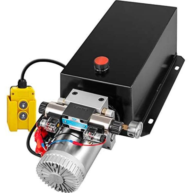 Mophorn 16 Quart Hydraulic Pump Double Acting Hydraulic Pump Metal Reservoir 3200 PSI Hydraulic ...