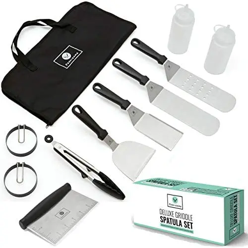 Jordigamo Professional Stainless Steel Griddle Accessories Cooking Kit ...