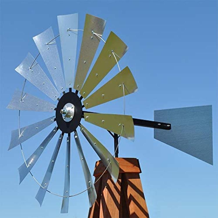 47-inch Windmill Head w/Plain Rudder & Instructions to Build a 15-Foot ...