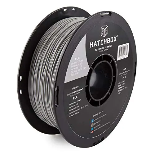 HATCHBOX PLA 3D Printer Filament, Dimensional Accuracy +/- 0.03 mm, 1 ...