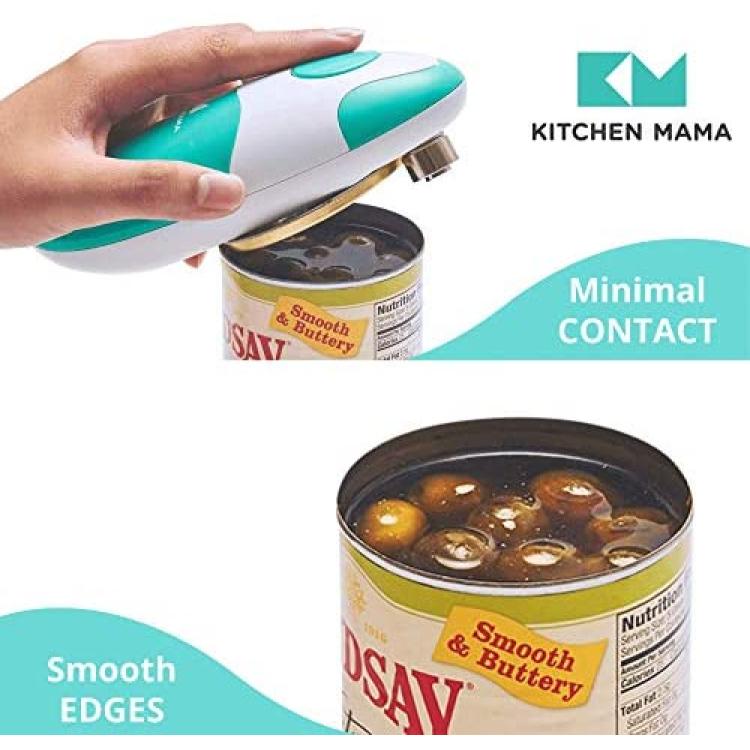 Electric Can Opener: Kitchen Mama Portable Battery Powered Automatic ...