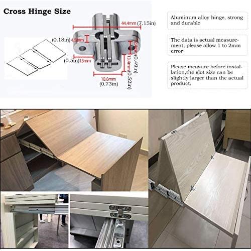 uyoyous 50 Inch Aluminum Full Extension Table Slide with 2 Silent ...
