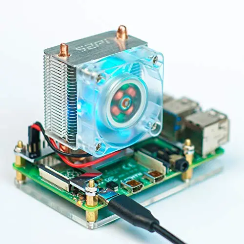 Yahboom Raspberry Pi ICE Tower Cooler RPI RGB Cooling Fan with 5mm ...
