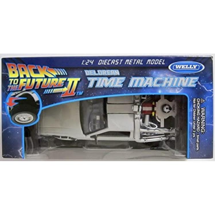 Welly 1/24 Scale Diecast Metal Delorean Time Machine Back to The Future ...