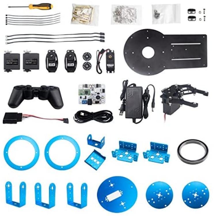 6DOF Robotic Arm Kit Programming Robot Arm with Handle PC Software and APP Control with Tutorial