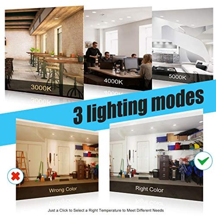 Ensenior 12 Pack 4 Inch Ultra-Thin LED Recessed Ceiling Light with ...