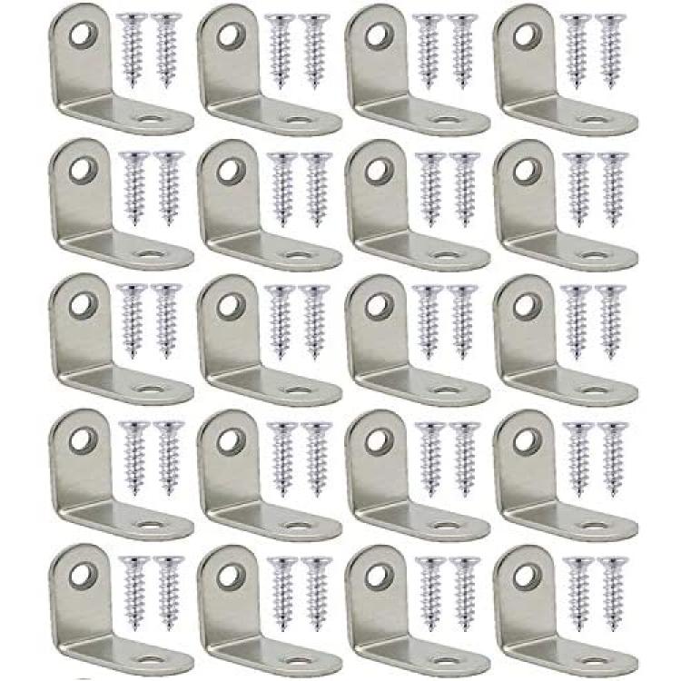 Hulless Shelf Bracket 30 x 30mm Corner Brace Joint Bracket Fastener 20 ...